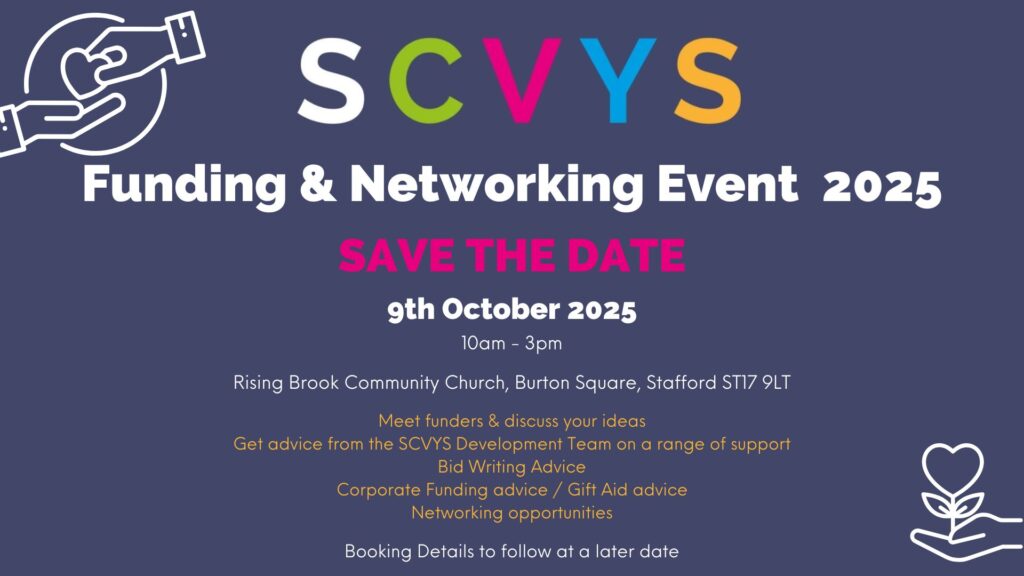Funding - SCVYS Staffordshire Council of Voluntary Youth Services